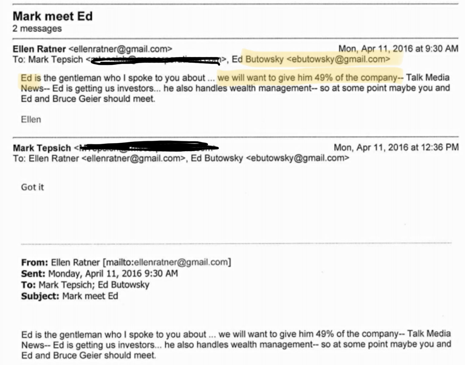 “Ed Butowsky representative for Mr. Kemp” – Theory